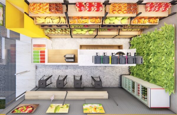 10x15 Best Juice Shop Interior Design Ideas | 3x4.5m Juice Bar | Shop ...