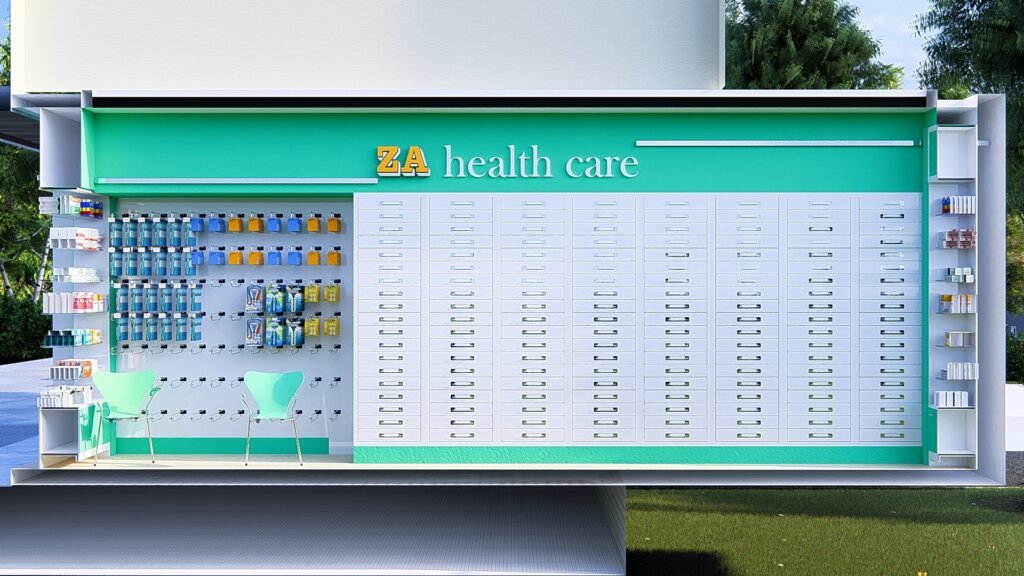 12×25 Best Pharmacy Interior Design Ideas | 3.6mx7.6m Modern Medical ...
